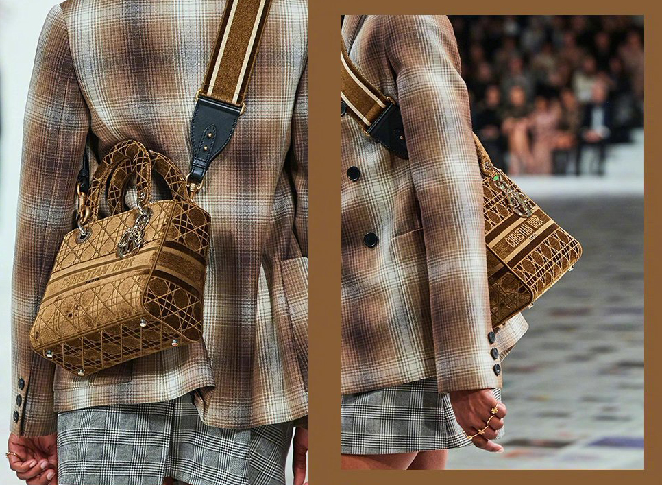 Dior Lady D-Life M8002 焦糖棕 Size 24 cm x 20 cmx 11 cm - HM에이치엠